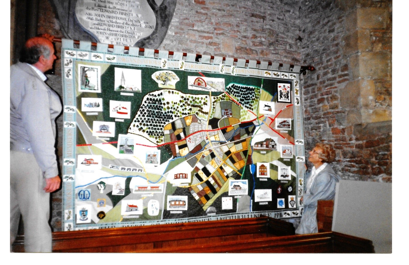 The Map is now in place on the west wall in St Mary’s Church Edwinstowe ...