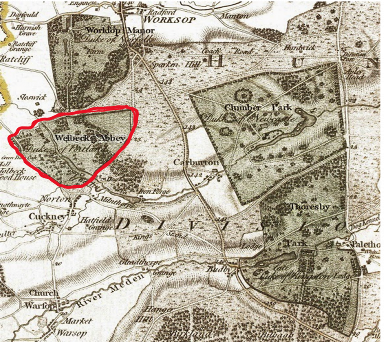 Chapman Map 2 - Edwinstowe Historical Society