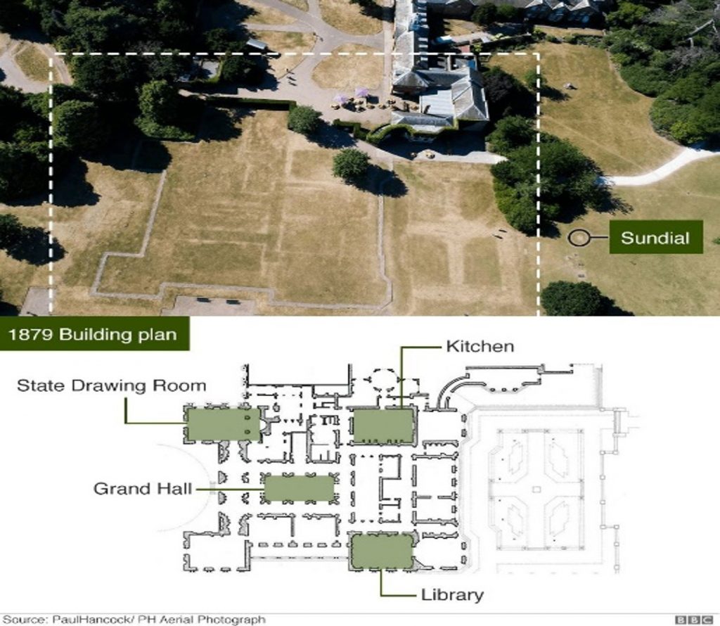 Aerial view of the dig - Edwinstowe Historical Society